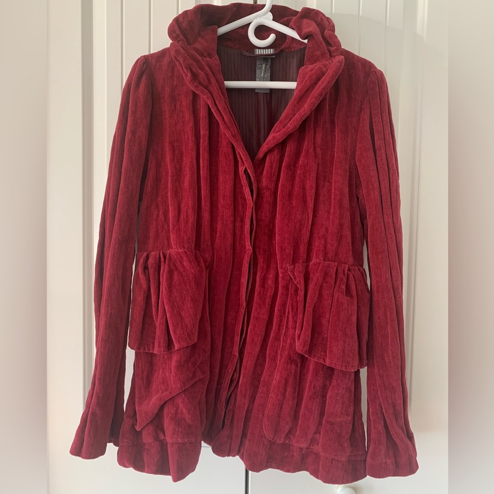 Lilith Red Velvet Jacket - Gem